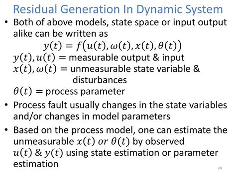 Basics Of Process Fault Detection And Diagnostics Pptx Operating