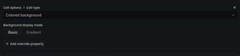 color row option not available in table panel grafana 11 4 x table