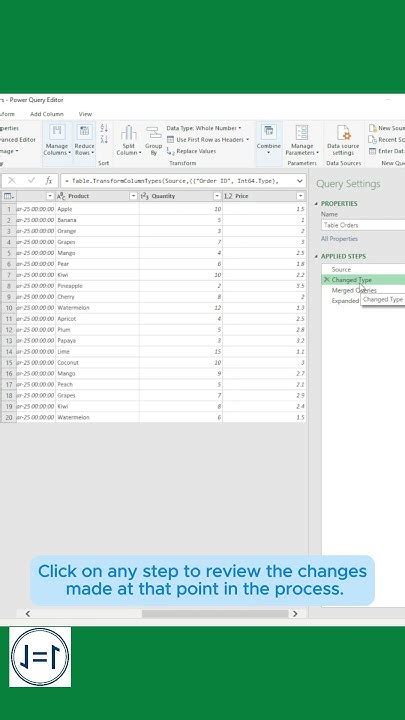 163 Exploring The Applied Steps In Power Query Powerquery Excel