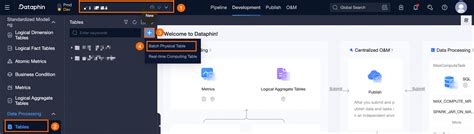 How To Create A New Offline Physical Table Dataphin Alibaba Cloud