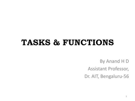 verilog tasks and functions ppt