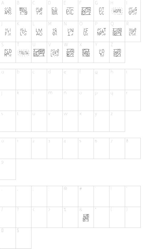lanky elements font details