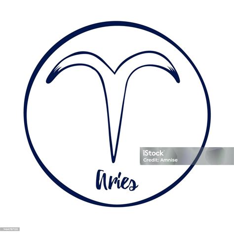 손으로 그린 조디악 표지판 흰색 배경에 흰색 양자리 조디악 아이콘입니다 조디악의 점성술 상징 베다 점성술 개체 그룹에 대한 스톡 벡터 아트 및 기타 이미지 Istock