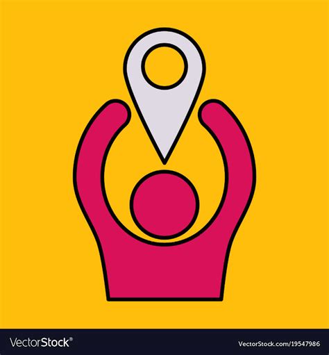 Free Navigation Geolocation Icon In Flat Design On Vector Image Nohat Cc