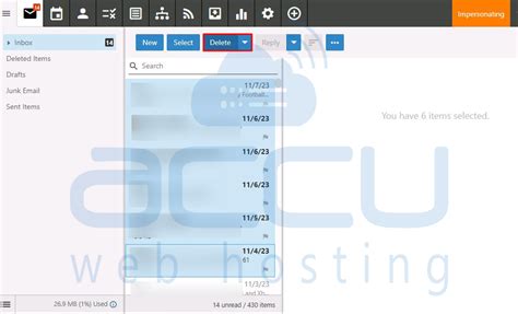 How To Delete Emails From Smartermail Smartermail Accuweb Help Center