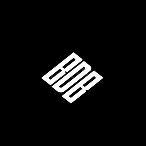 Diseño Del Logotipo De La Letra Bdb En Fondo Negro Stock De Ilustración