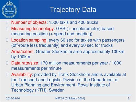 Ppt From Trajectories Of Moving Objects To Route Based Traffic Prediction And Management