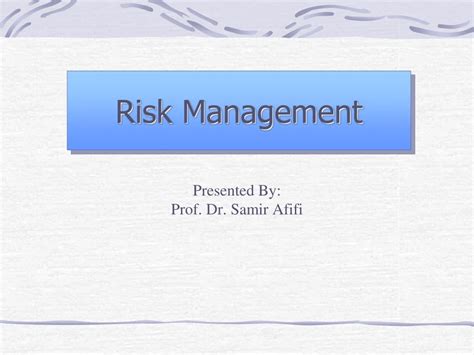 Ppt Risk Management Powerpoint Presentation Free Download Id 9122556