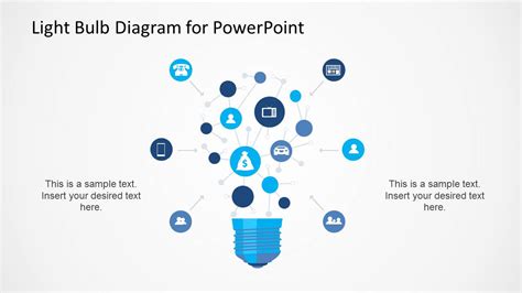 Light Bulb Diagram Template For PowerPoint SlideModel