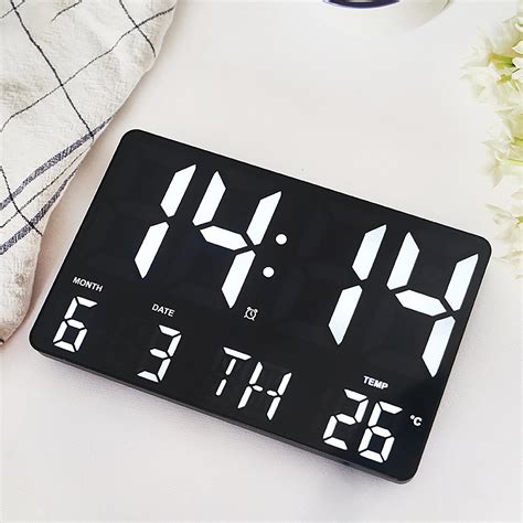 Led Digital Wall Clock Large Screen Electronic Clo Vicedeal
