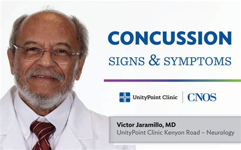 Dr Jaramillo Know The Signs And Symptoms Of A Concussion Cnos
