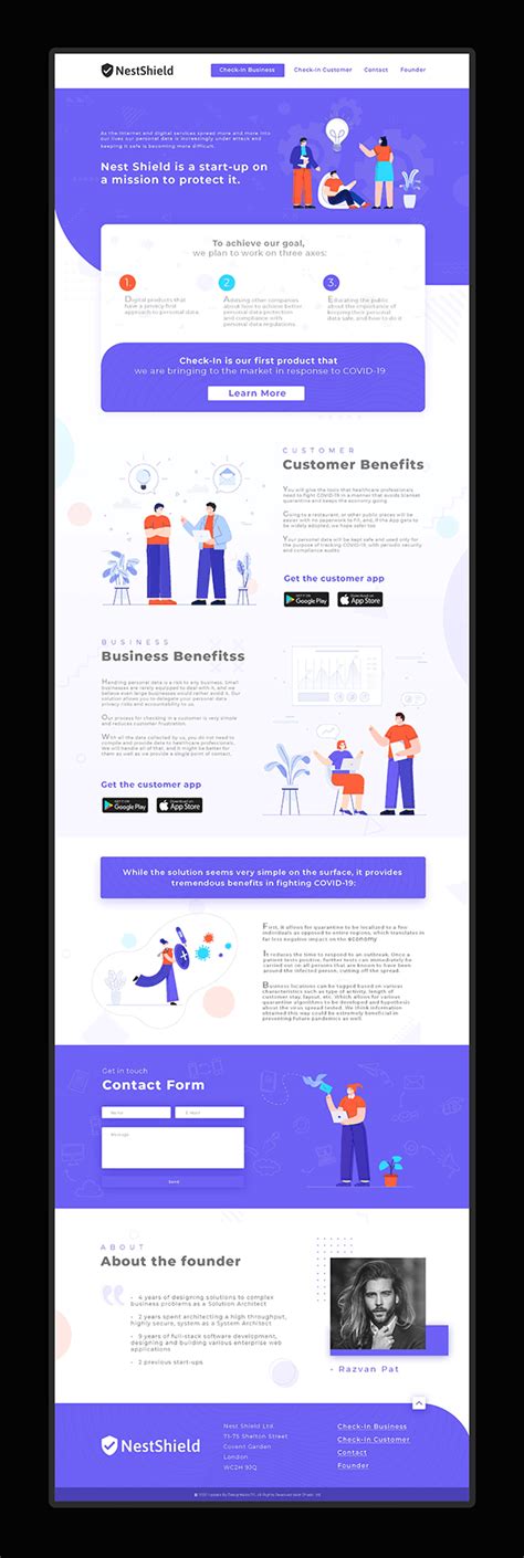 responsive web ui design behance