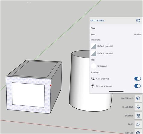 Entity Info Panel Sketchup Help