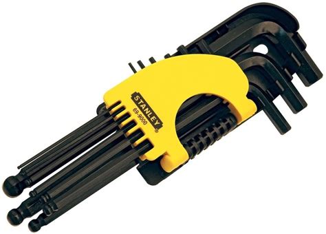 Stanley 69 9000 9pce Long Arm Ball Point Hex Allen Key Set Metric