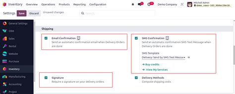 Shipping Method In Odoo Inventory Odoo V Enterprise Edition Book