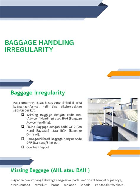 Baggage Handling Irregularity Pdf Pengelolaan Keuangan And Uang Hukum
