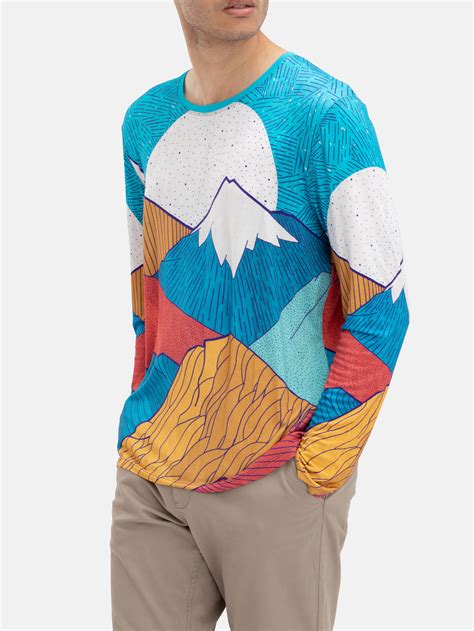 Mens Long Sleeve T Shirt Printing Custom Printed Shirts