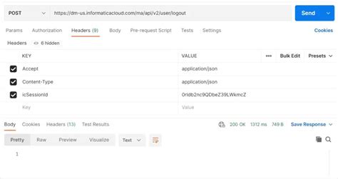 How To Access Informatica Cloud Iics Rest Api Using Postman Thinketl