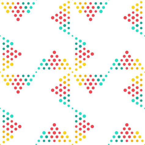 Seamless Geometrical Circle Pattern Background Design Colorful