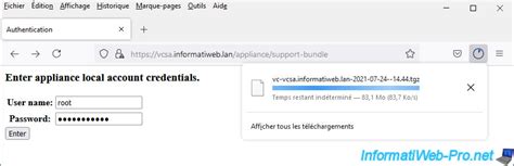 Presentation Of The VCSA VMware VCenter Server Appliance Console In A VMware VSphere 6 7