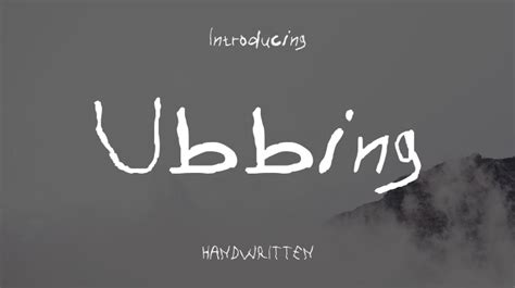 Ubbing Font Download Free For Desktop And Webfont