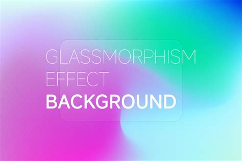 Premium Vector Glassmorphism Effect Background