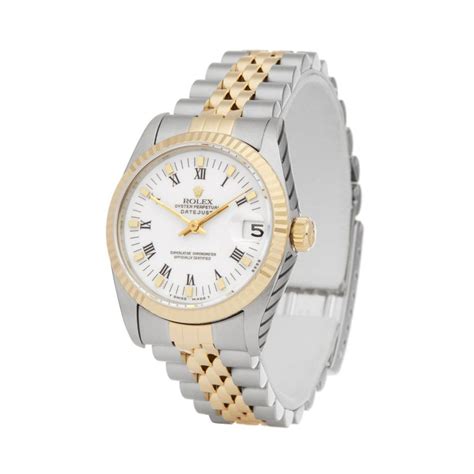 Rolex Datejust 31 Stainless Steel And Yellow Gold 68273 At 1stdibs