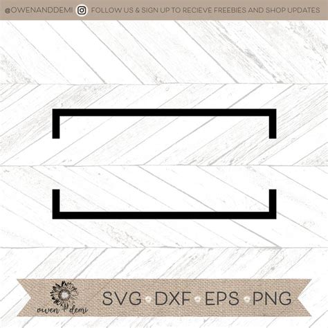 Split Rectangle Svg Split Frame Svg Rectangle Svg Rectangle Cricut Svg Rectangle Silhouette Svg