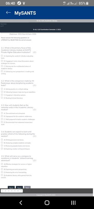 Academic Literacy Assignment 2 1 Always Remember To Consult Mysants