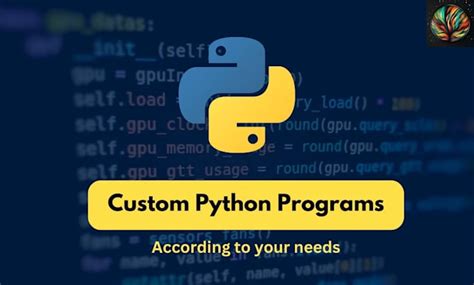 Create Custom Python Programs Tailored To Your Needs By Takfiver Fiverr