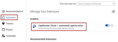 Firefox Browser Extension Capmonster Cloud Docs