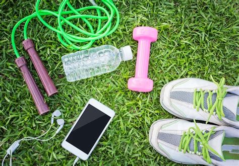 Premium Photo High Angle View Of Various Equipment On Field