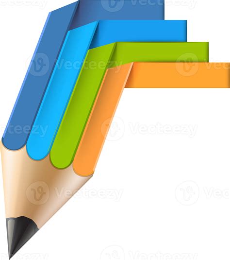 Pencil Color Template Background 19004943 Png