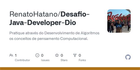 Github Renatohatanodesafio Java Developer Dio Pratique Através Do