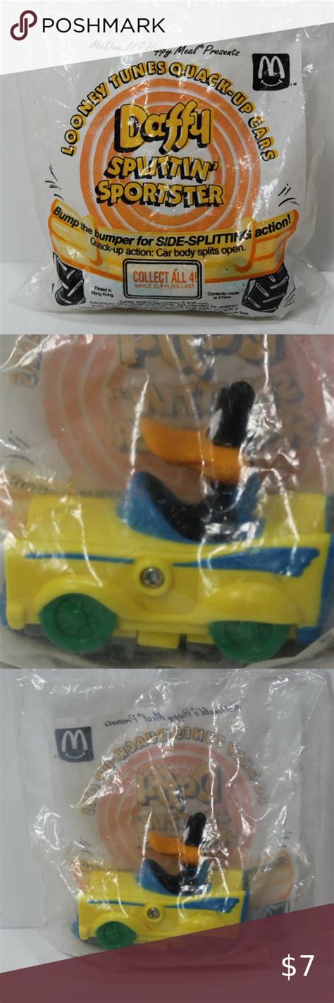 1992 Looney Tunes Quacked Up Cars Happy Meal Mcdonalds Mcdonalds Toys Happy Meal