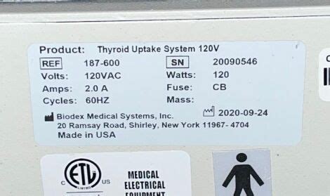 Used BIODEX Atomlab 960 Thyroid Uptake System Radiation Accessories For Sale DOTmed Listing