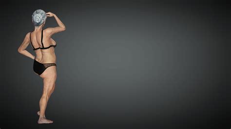 Old Woman Female 3d Model By Khaloui