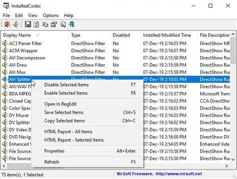 How To Check Installed Codecs In Windows