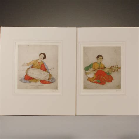 Lot 222 Elyse Lord 2 Works Stringed Instrument And Drum Color