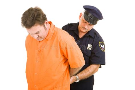 Prisoner And Police Officer Stock Image Image Of Security Aged 7544945
