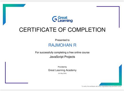 Rajmohan R On Linkedin Greatlearning Javascript Webdevelopment