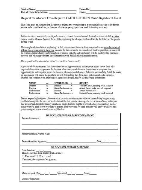 absence form blank pdf career and growth