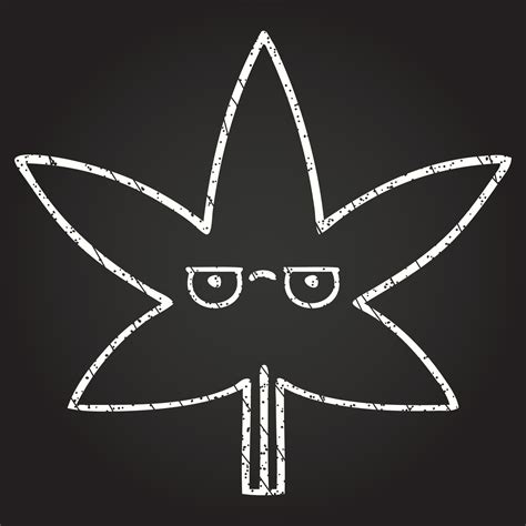 Leaf Chalk Drawing 13106963 Vector Art At Vecteezy