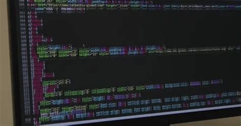 Programming Code Running Over Computer S Stock Video Pond5