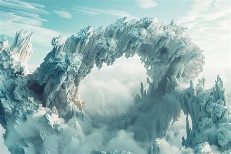 premium photo abstract digital landscape with ai algorithms as t