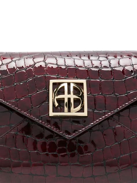 Anine Bing Small Elly Clutch Bag Red Farfetch