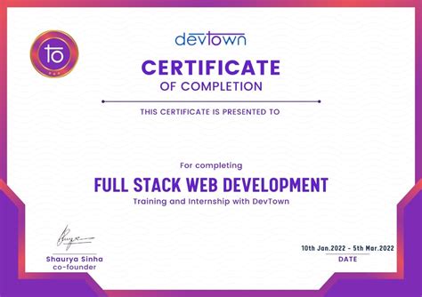 Full Stack Developer Certificate Gmcrxg