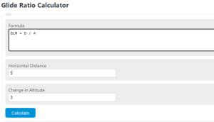 Glide Ratio Calculator Calculator Academy