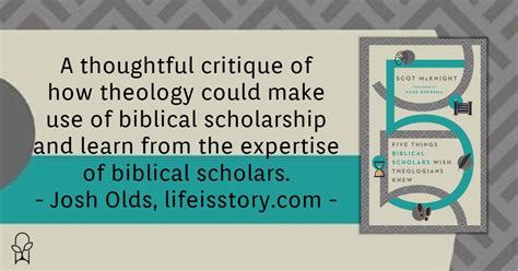 Five Things Biblical Scholars Wish Theologians Knew Scot Mcknight