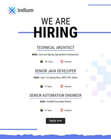 Indium Software On Linkedin Maketechnologywork Digitalengineering Indiumsoftware Techjobs